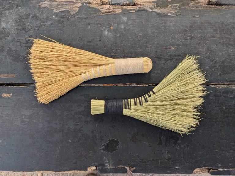 Hand-Tied Turkey Wing Brooms - Shaker Village of Pleasant Hill